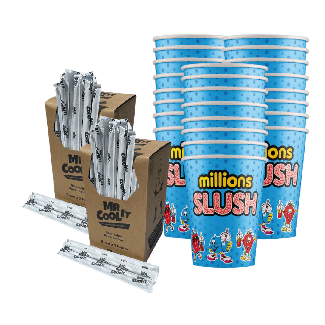 Slush Cups, Straws & Lids | Slushy Maker Cups & Straws