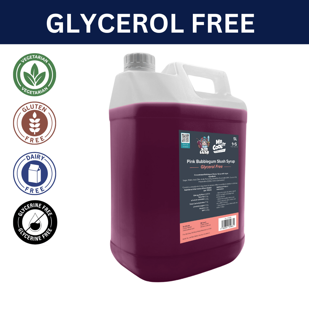 Pink Bubblegum Glycerol-Free Slush Syrup | Slush Direct