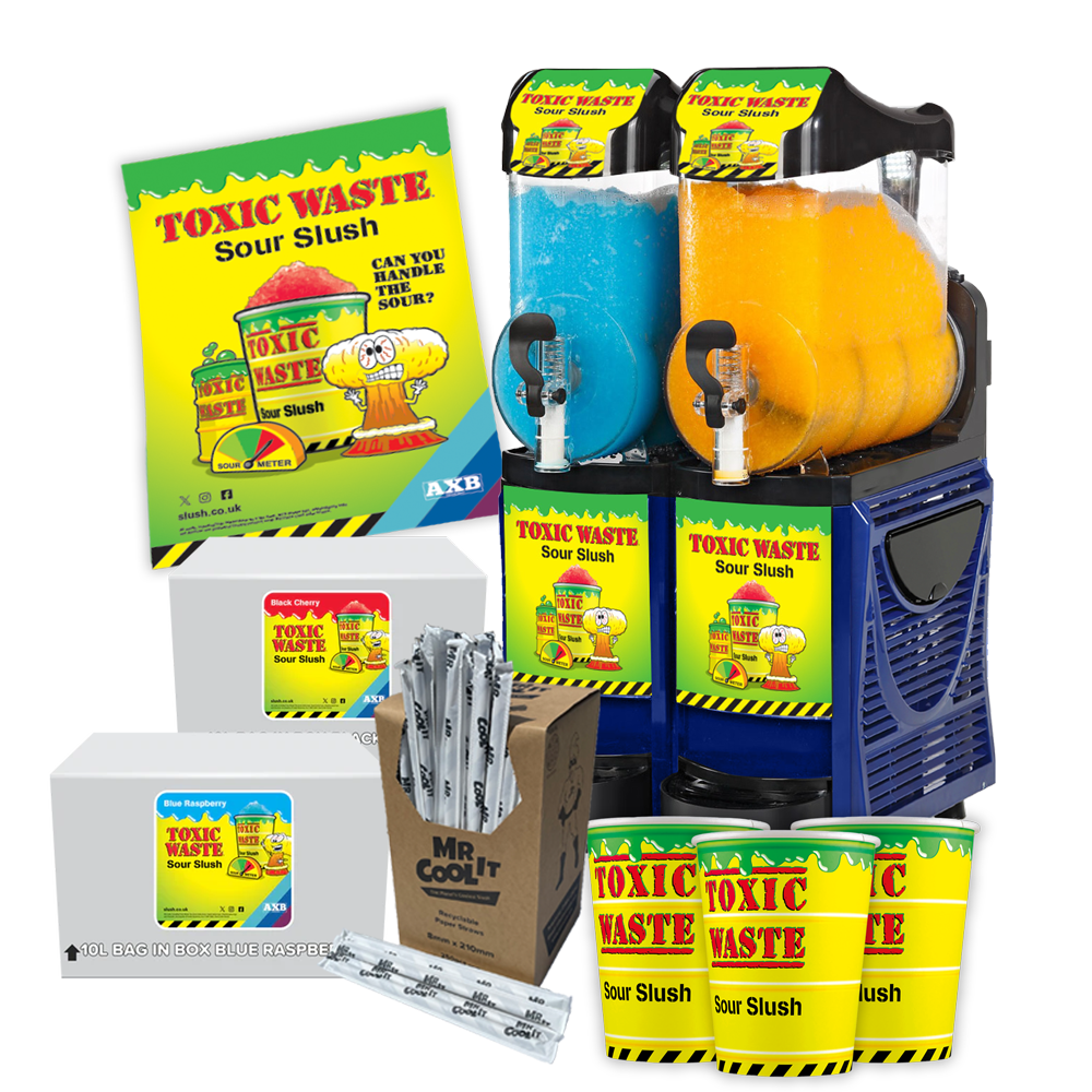 Toxic Waste® Skyline Twin 10Ltr Slush Machine - With Free Stock ...