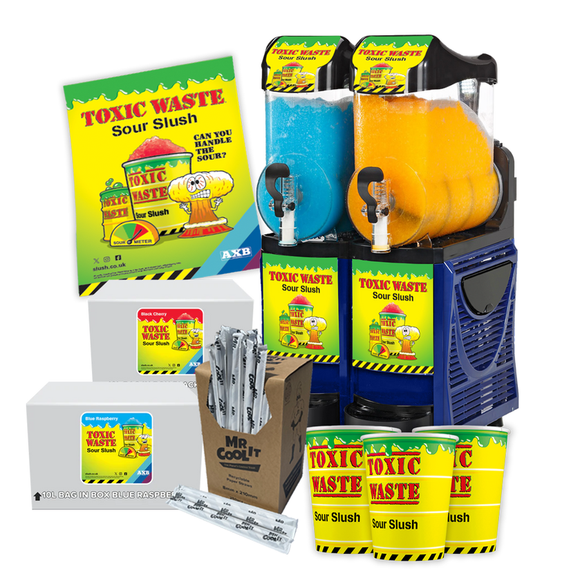 Toxic Waste® Pro Twin Bowl 10L Slush Machine - With Free Stock! – Slush ...