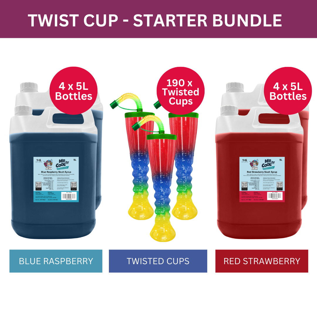 Slush Syrup Bundle with Twist Cupts | Slush.co.uk