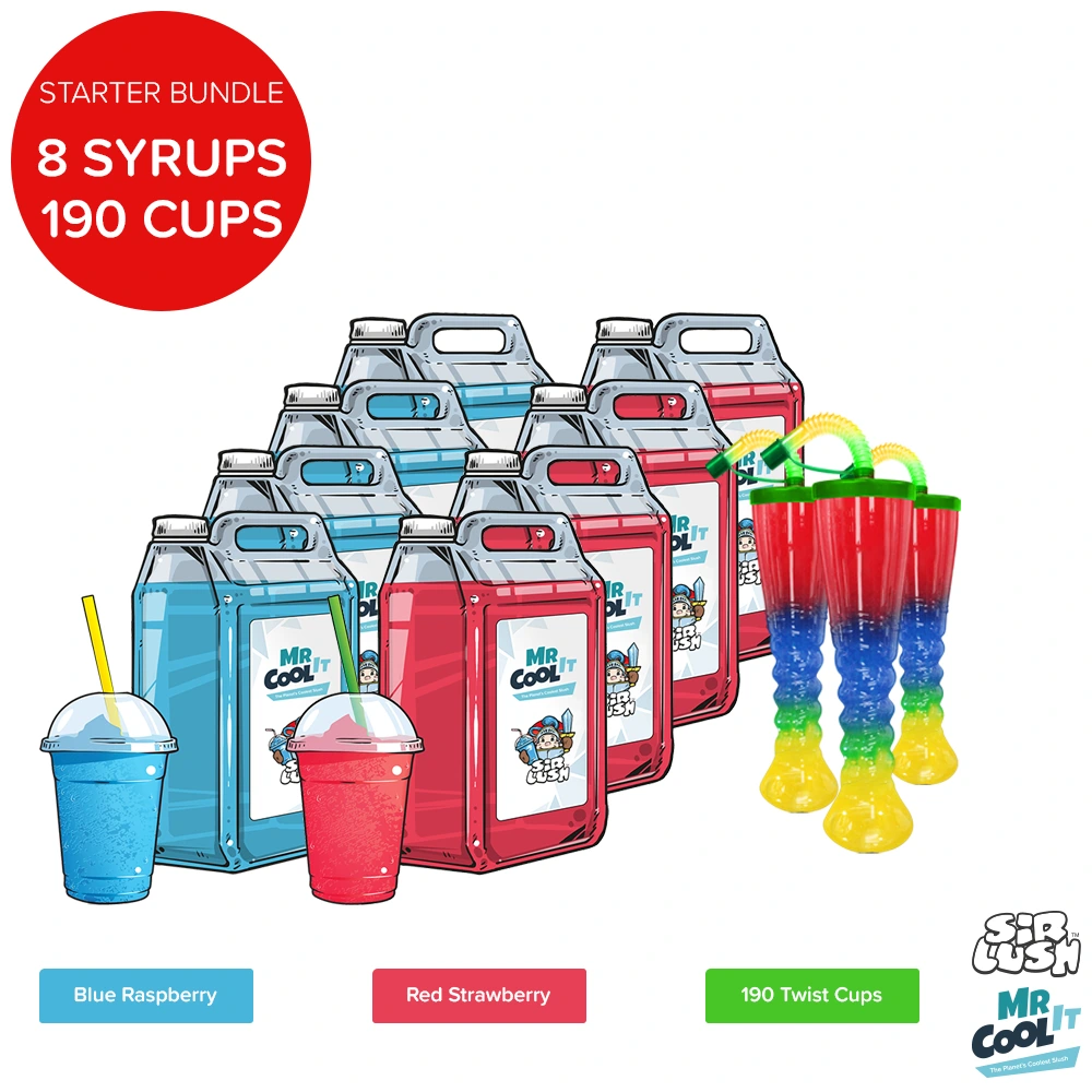 Slush Syrup Bundle with Twist Cupts | Slush.co.uk